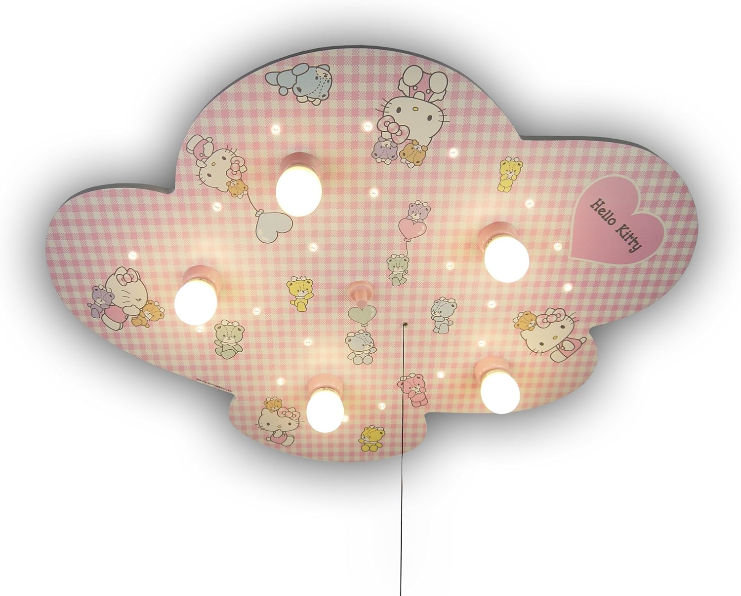 Niermann Standby Hello Kitty Ceiling Light, Wood, E14, Multi-Colour ...