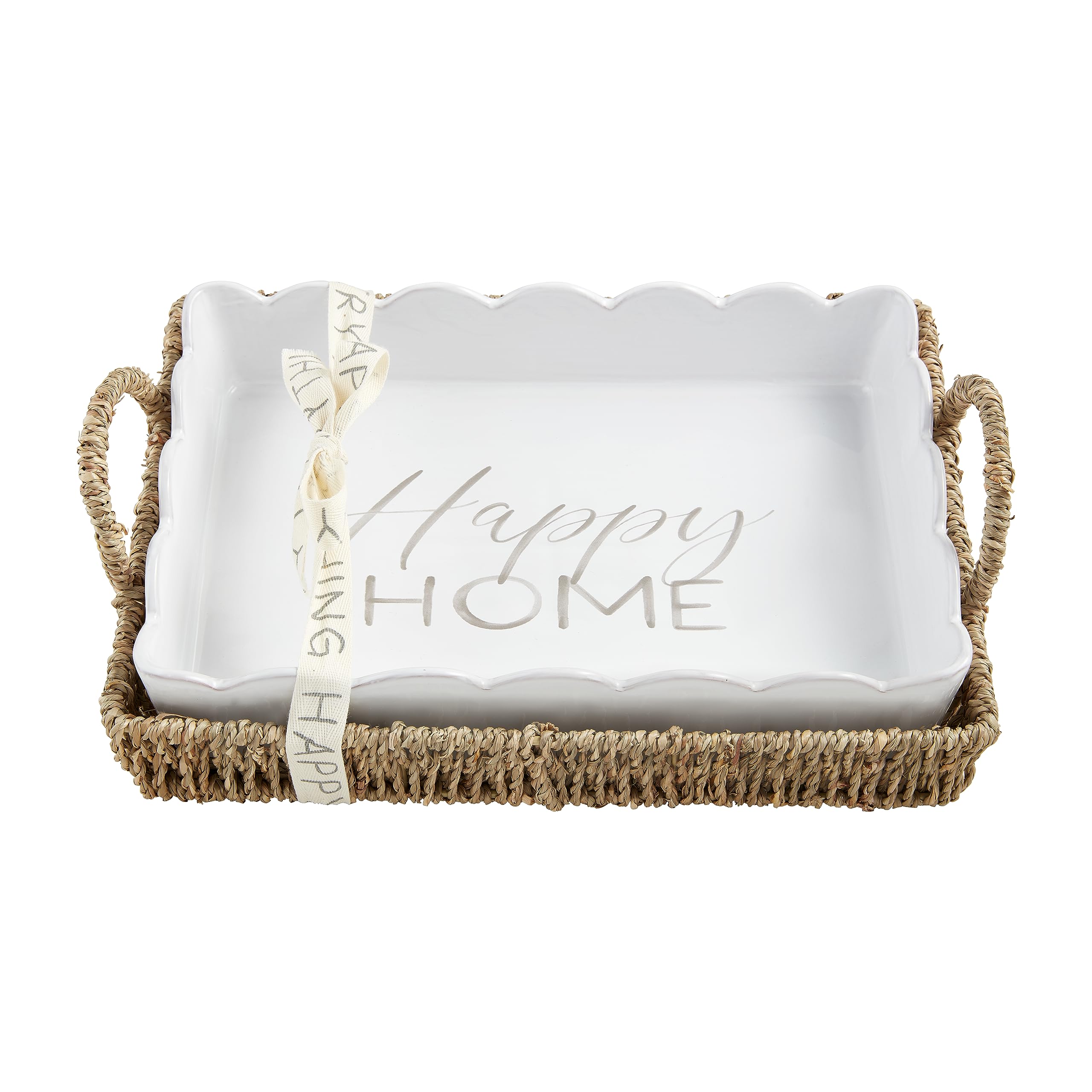 Mud Pie Farmhouse Salt And Pepper Mud Pie - Tray - Scallop Lacquer Mud ...