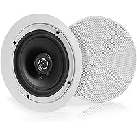 Amazon.com: Pyle 5.25” Pair Bluetooth Flush Mount In-wall In-ceiling 2 ...