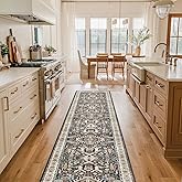 Amazon.com: Washable Kitchen Runner Rug - 2x10 Hallway Rug Distressed ...