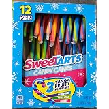 Amazon.com : Starburst Strawberry & Green Apple Candy Canes 12ct ...