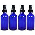 Amazon.com : Cobalt Blue Glass Spray Bottle (2 oz, 4 pk) with BONUS ...