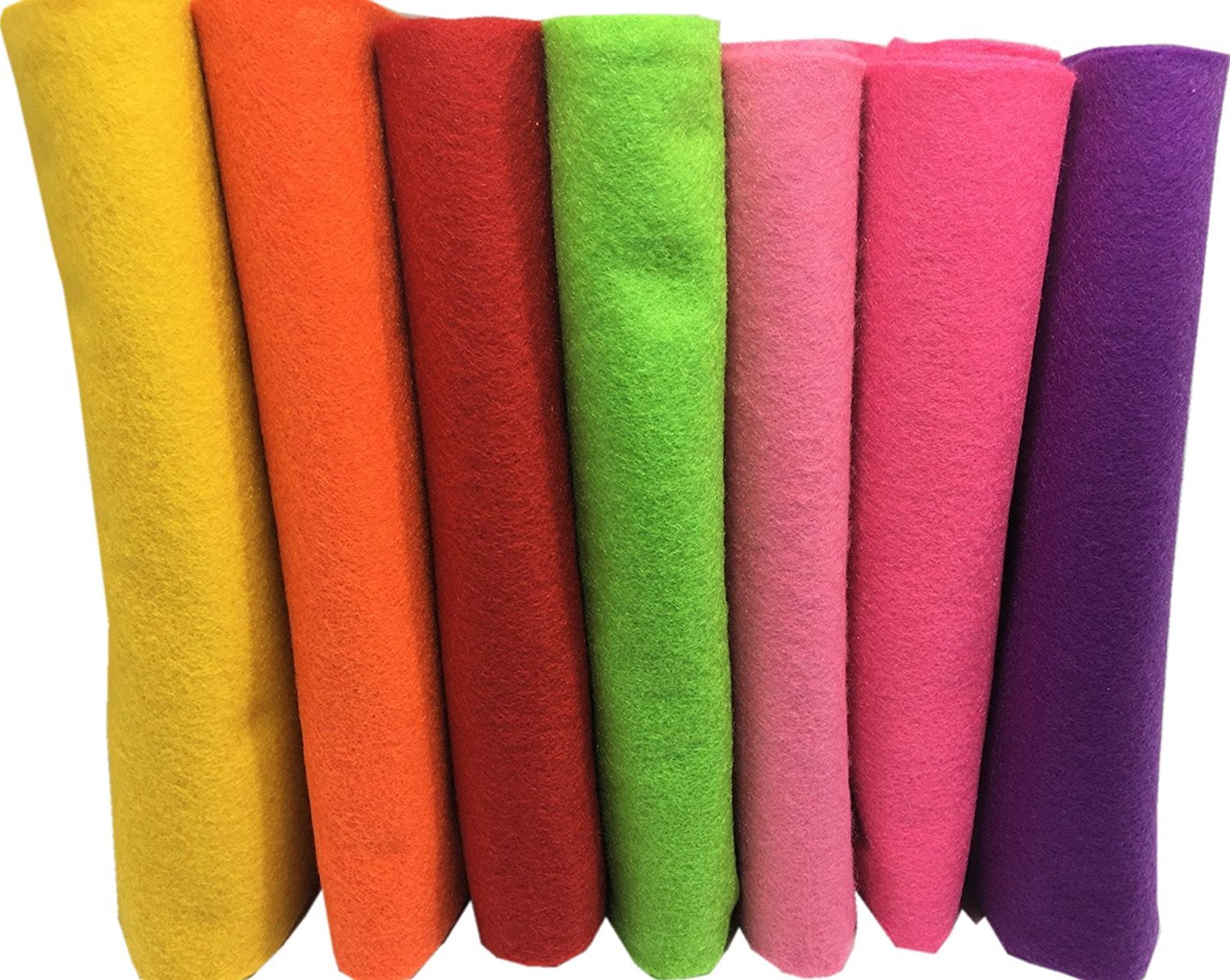 Tessuti Fogli Feltro Colorato Fogli in Feltro e Pannolenci 7 pz Feltro ...