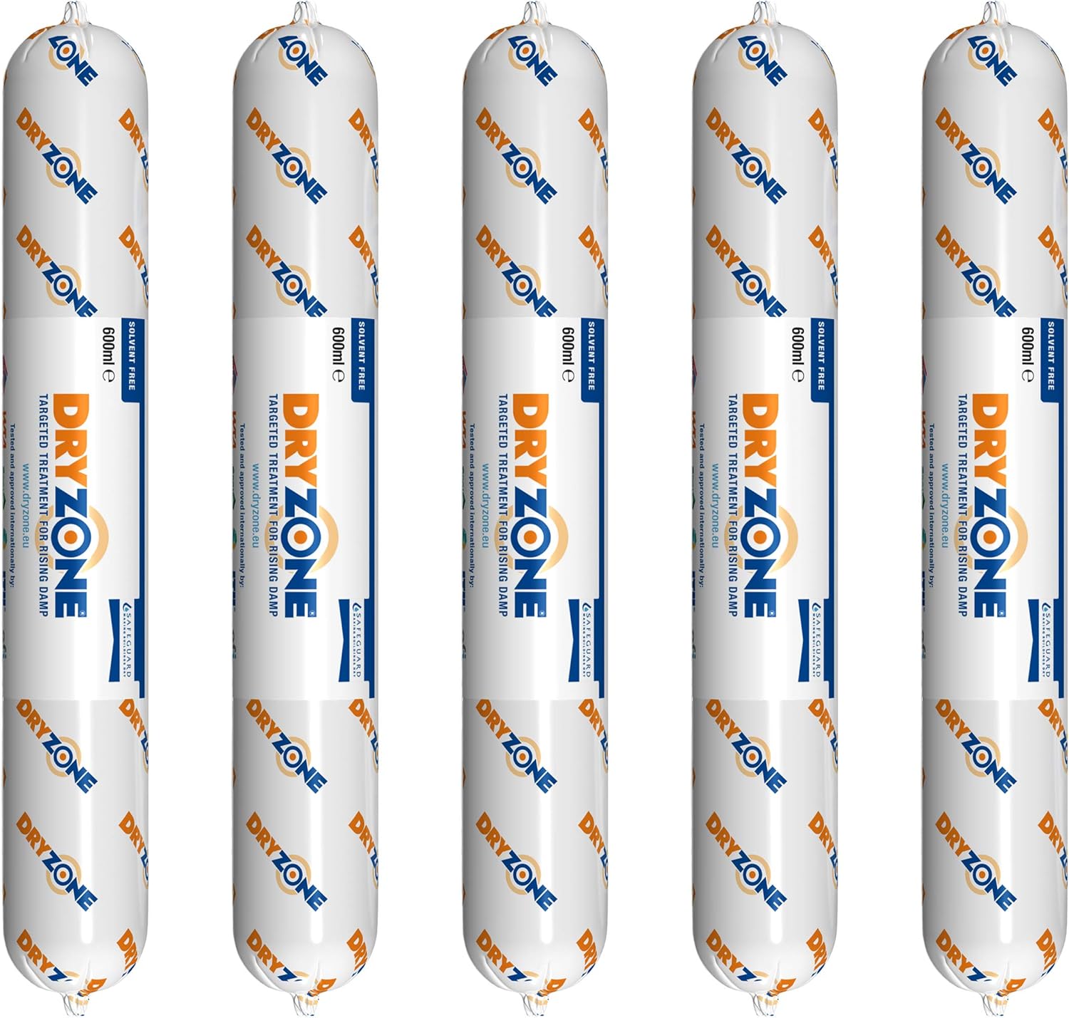 Dryzone Damp Proofing Injection Cream 5 x 600ml - DPC Rising Damp ...