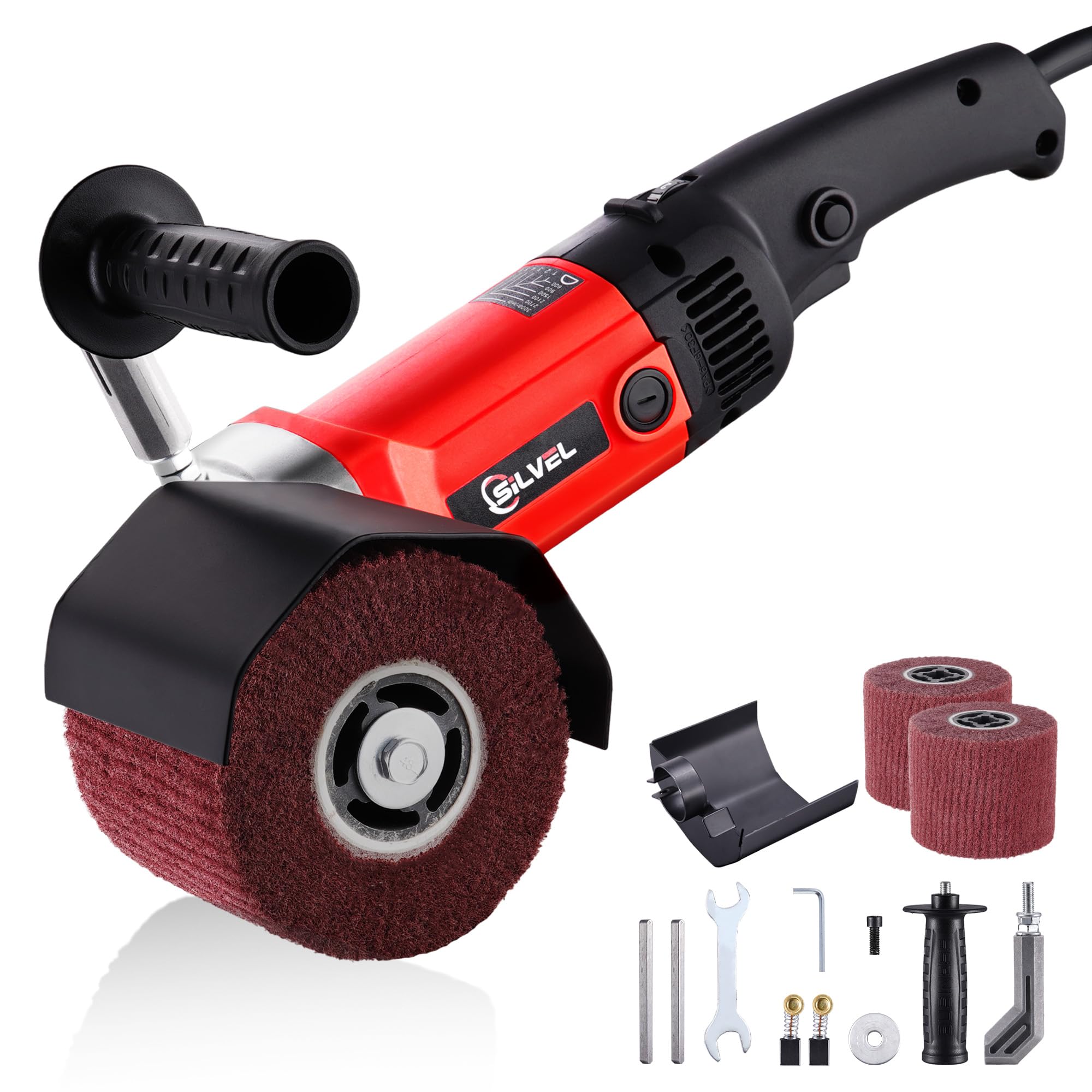 SILVEL 1400W Burnishing Polishing Machine, 110V Handheld Electric ...