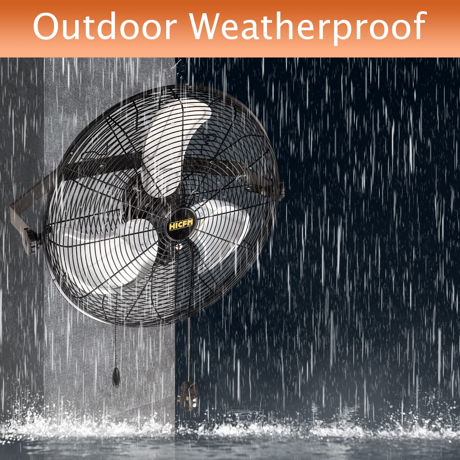 Mua 5100 CFM Safety Yellow 20 inch Outdoor High Velocity Wall Mounted ...
