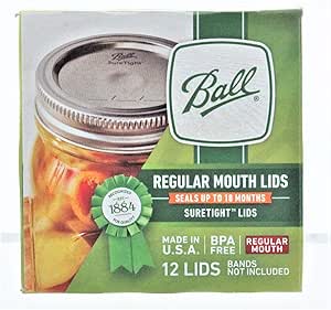 Amazon.com: Ball Regular Mouth Jar Lids 4 pack: Home & Kitchen