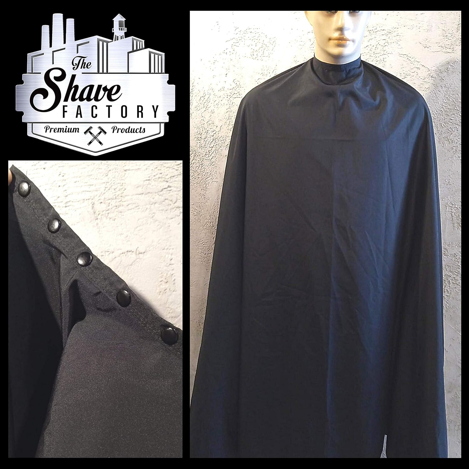 Premium Barber Cape by The Shave Factory – Full Length Waterproof Anti ...