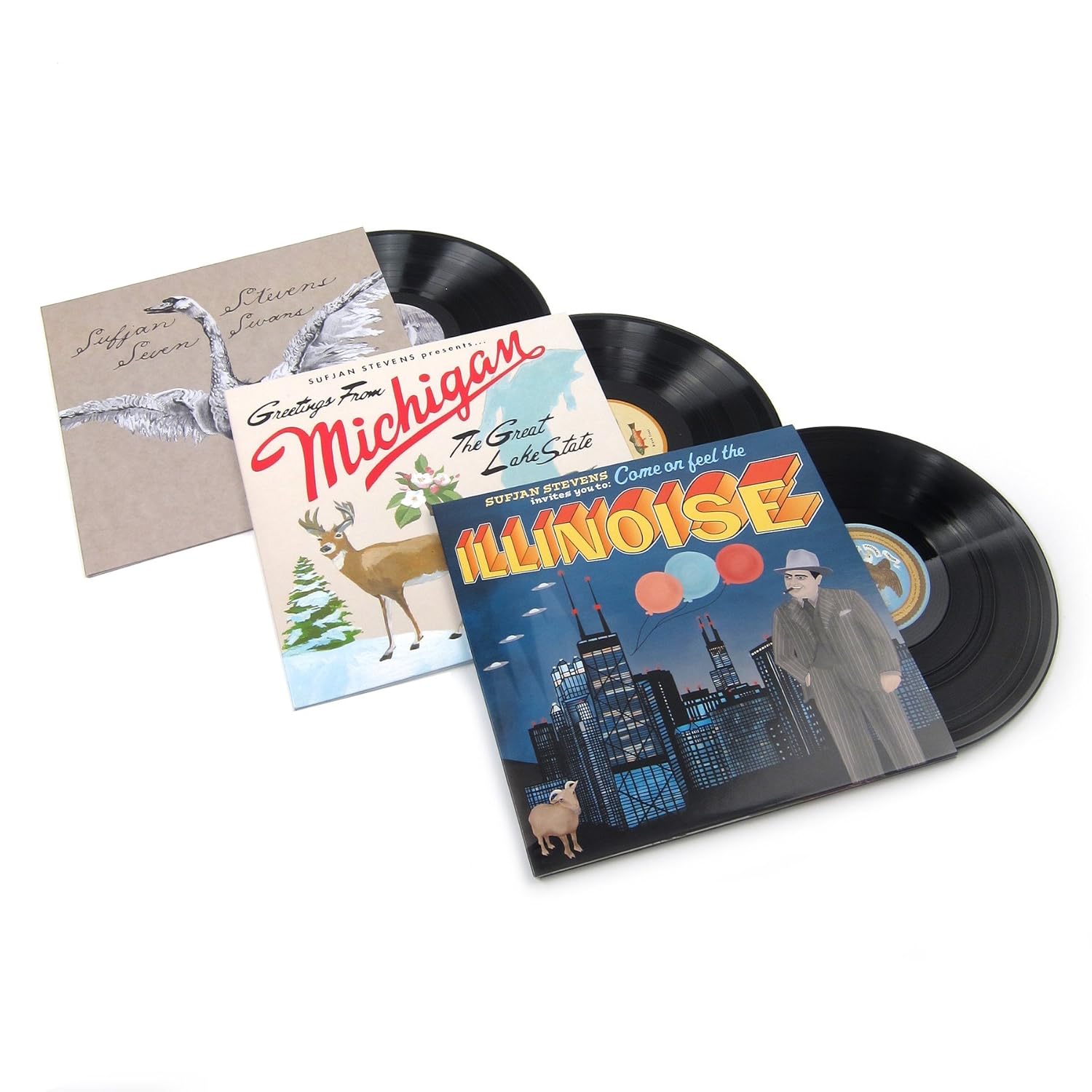 Sufjan Stevens - Sufjan Stevens: 2003-05 Vinyl LP Album Pack (Seven ...