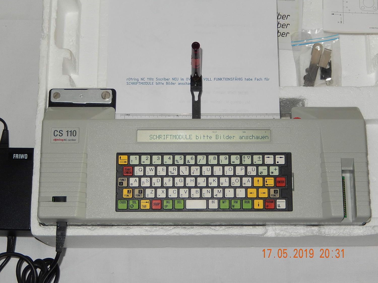 Rotring NC Scriber CS 110 Plus avec compartiment pour Police Modules et ...