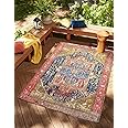 Amazon.com: Unique Loom Outdoor Traditional Collection Area Rug - Limon ...