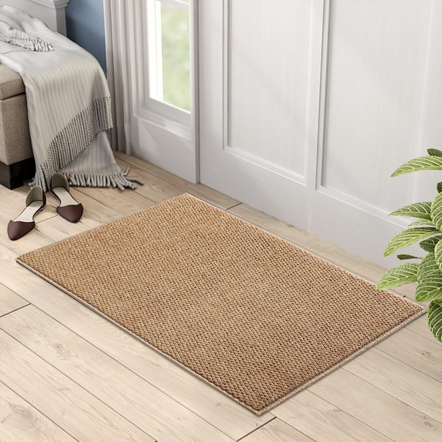Yancorp Front Door Mat 20"x 32" Faux Jute Indoor Entrance Doormat ...