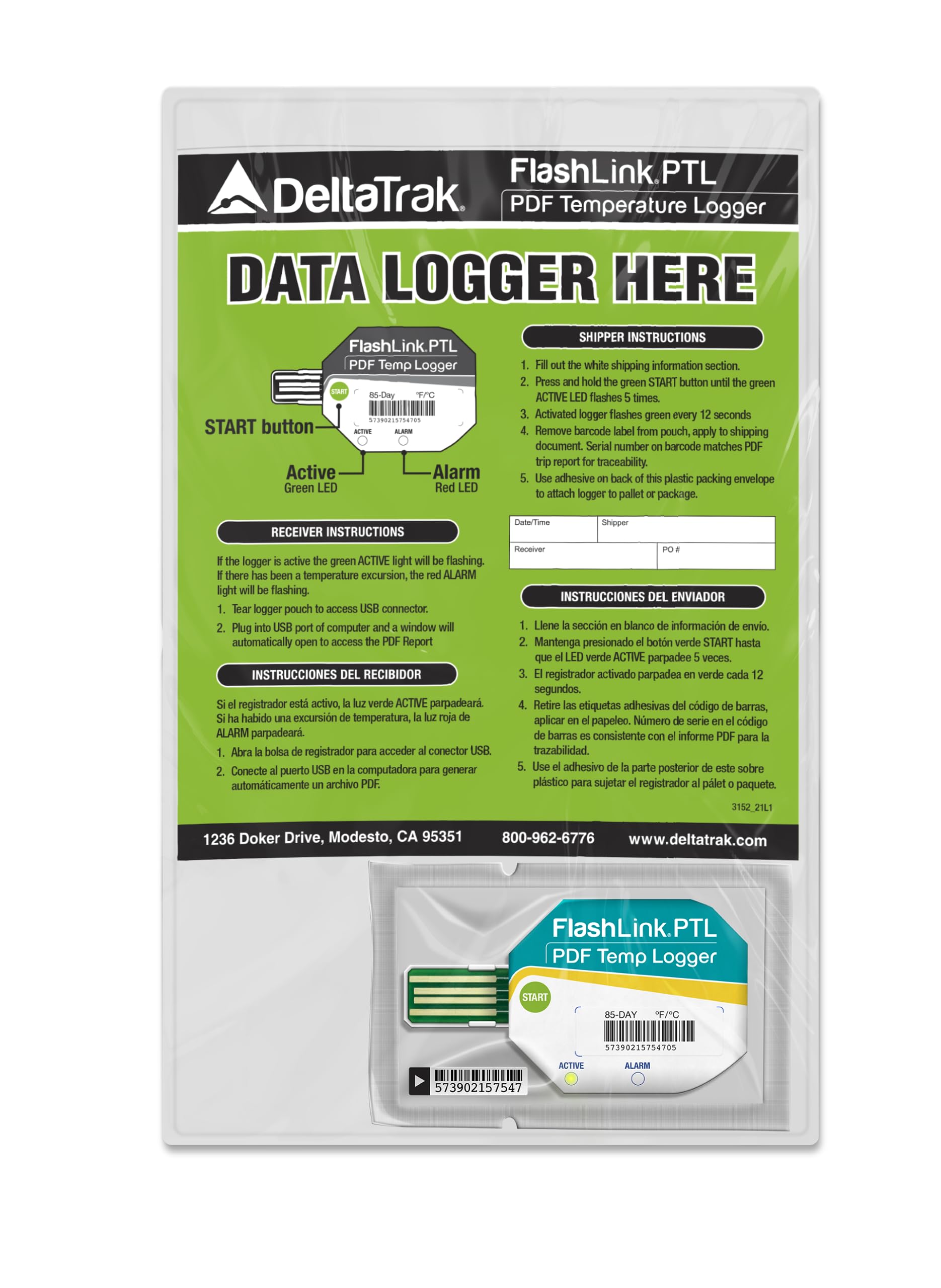 Mua Deltatrak (10 Pack) 85 Days USB Temperature Data Logger Recorder in ...