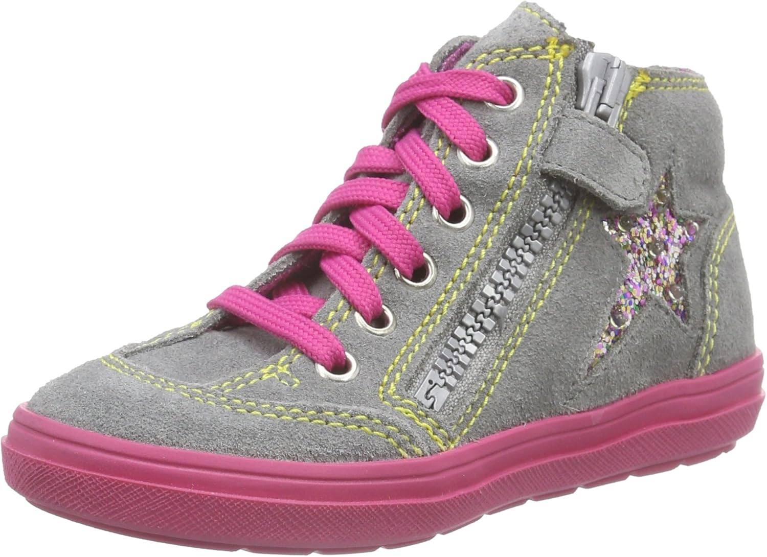 Richter Kinderschuhe Mädchen Ilva High-Top, Grau (Rock/Fuchsia 6101 ...