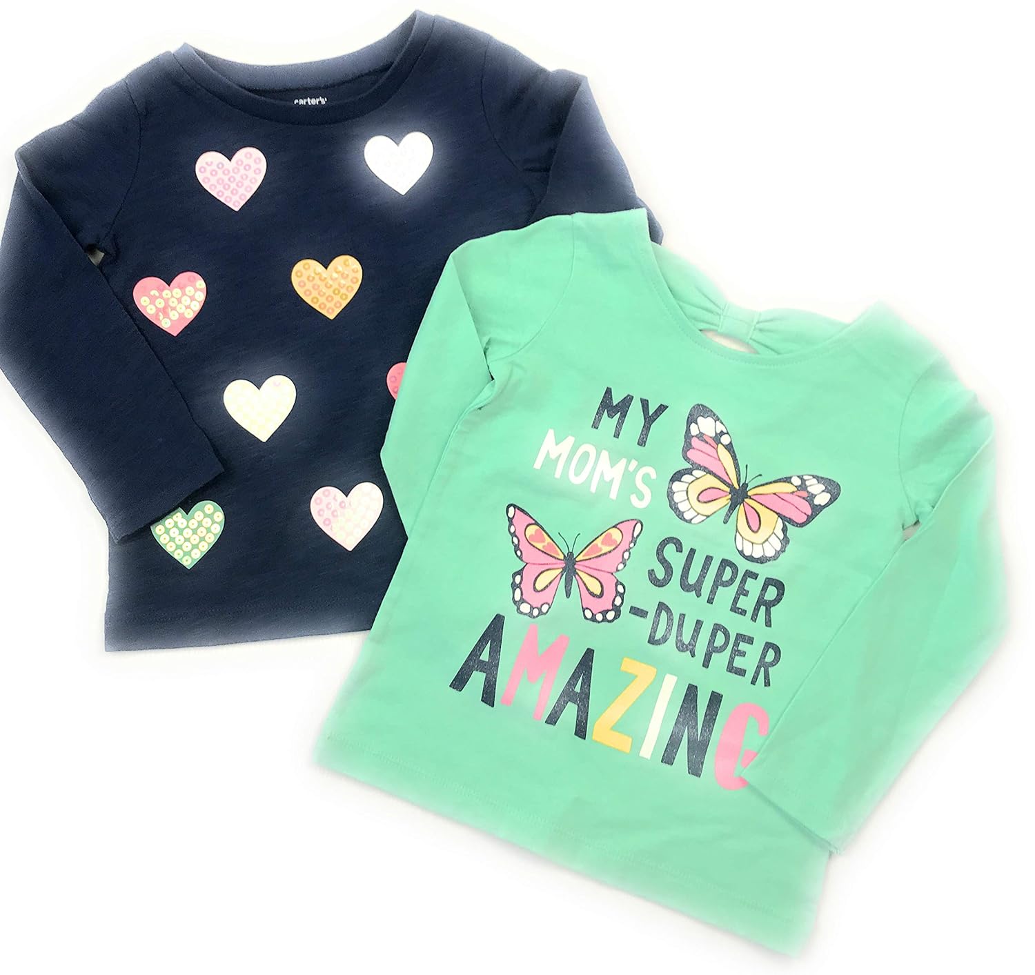 Amazon.com: Carter's Baby Girl's 2-Pack Shirts: Clothing