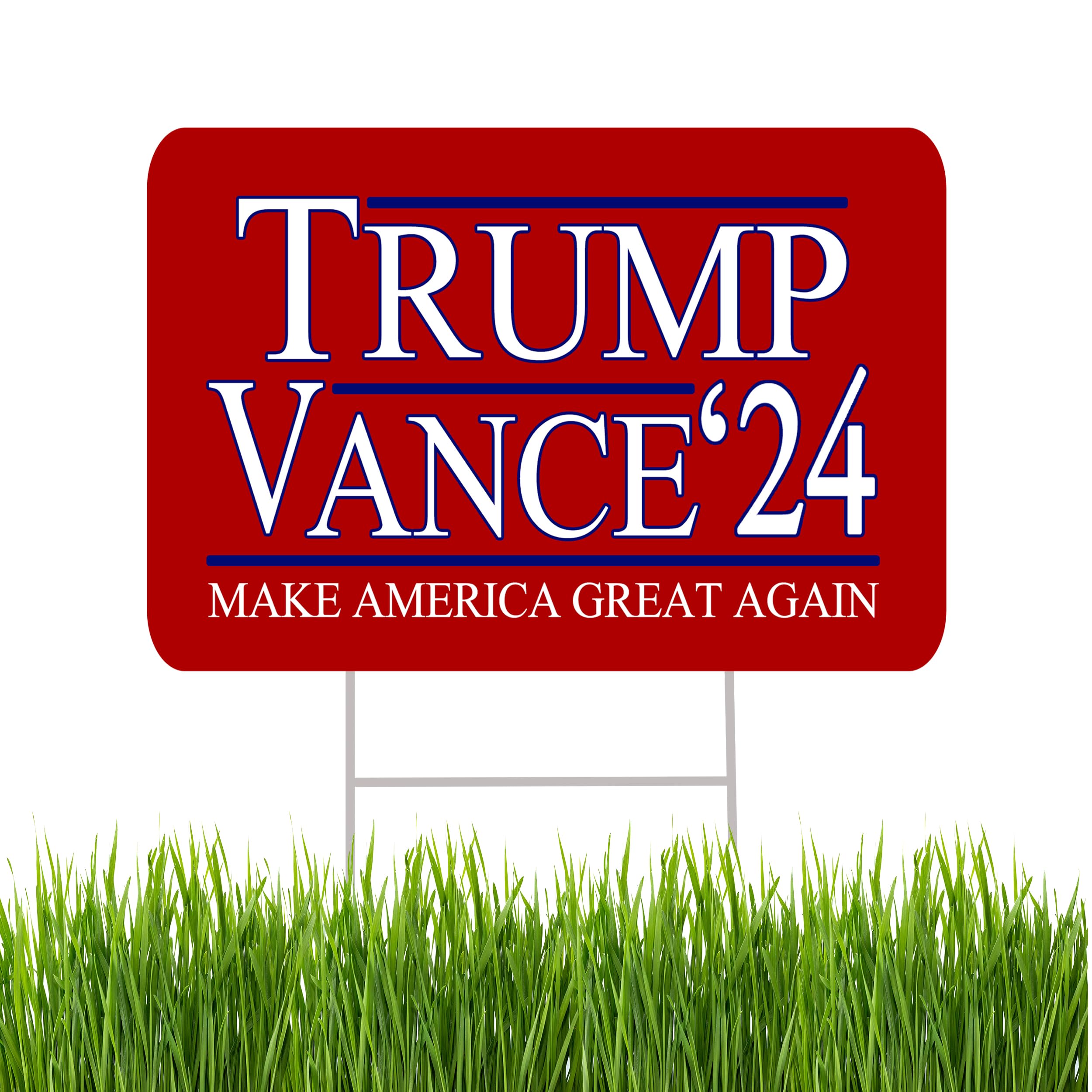 Rogue River Tactical Trump JD Vance 2024 Yard Sign With H Stake Double ...