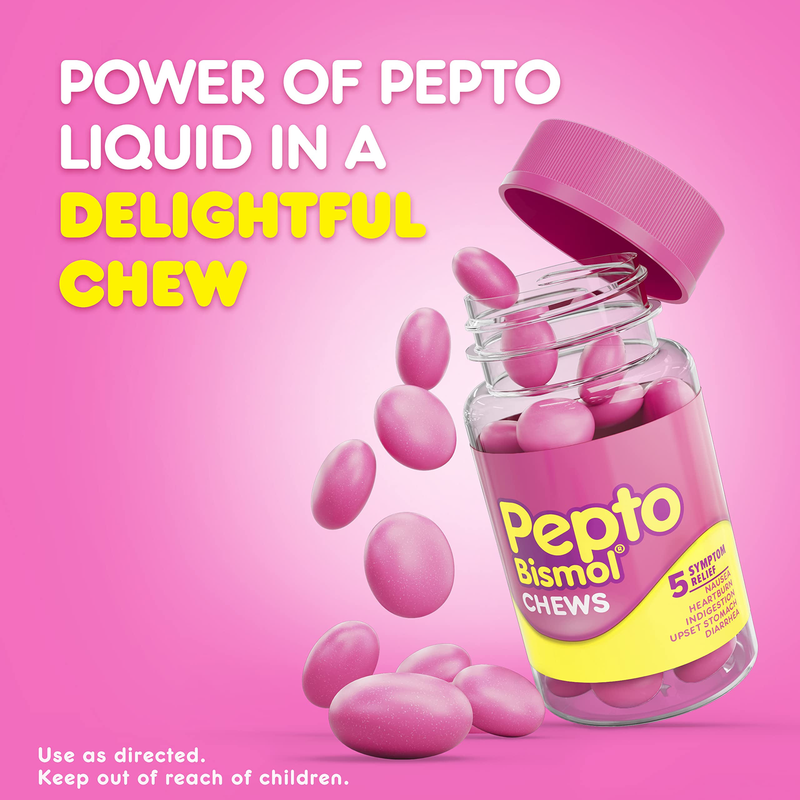 Mua Pepto Bismol Chews, Fast and Effective Digestive Relief from Nausea ...