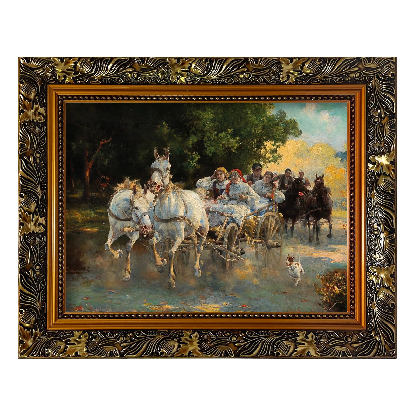 Akfado Ornate Canvas Frame for 24x36 Oil Painting, Classic Ornate Art ...
