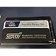 Amazon.com: Subaru Genuine OEM Subaru Euro Style STI Marque Plate Matte ...