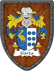 Amazon.com: Garza Custom Coat of Arms Spanish Hispanic Family Crest ...