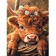 Amazon.com: Highland Cow Diamond Painting Kits for Adults Beginners ...