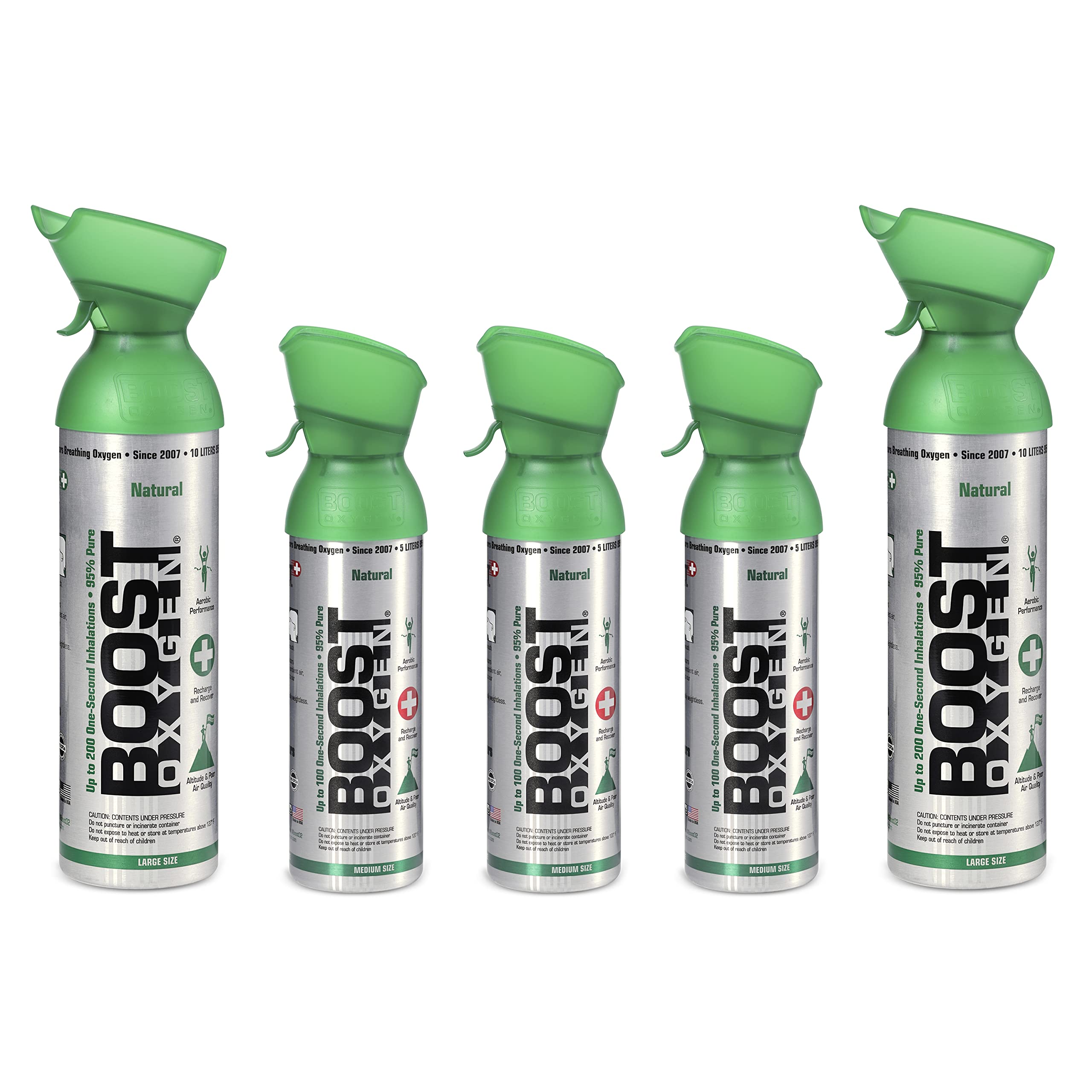 Mua Boost Oxygen 10 Liter Canned Oxygen (2 Pack) and 5 Liter Canned ...
