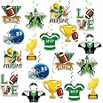Amazon.com: 36 Pieces Football Party Decorations Football Hanging Swirl ...