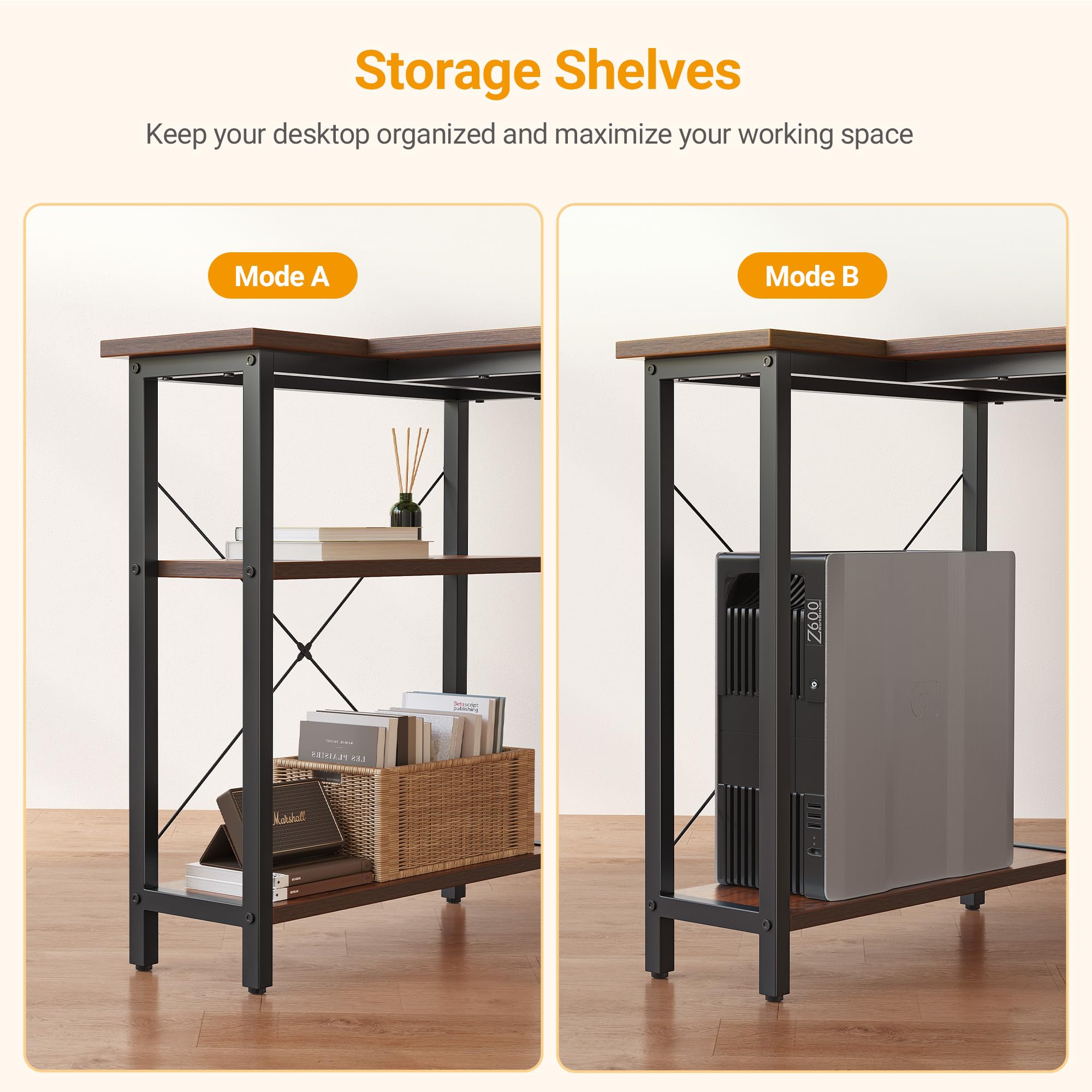 Mua CubiCubi L Shaped Desk, 40 Inch Computer Desk with Reversible ...