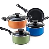 Amazon.com: Cook N Home 6-Piece Nonstick Ceramic Coating Cookware Set ...