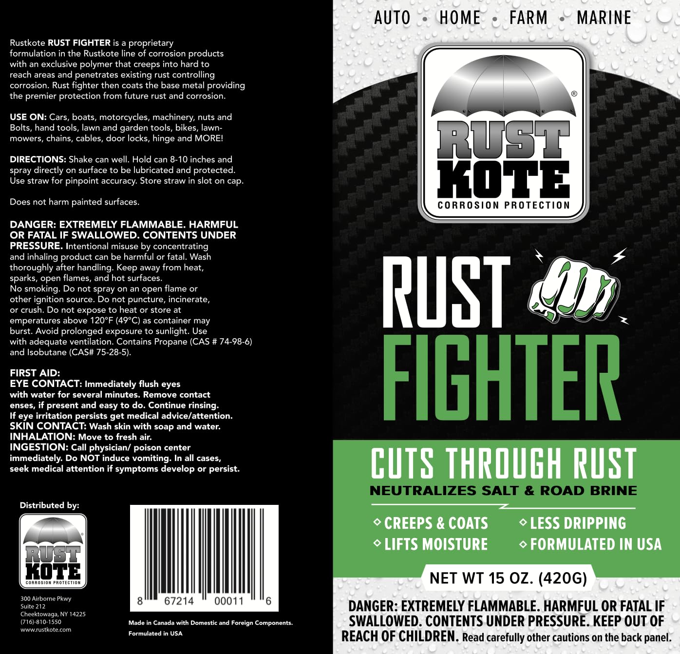 RustKote - Rust Fighter, 15oz, Corrosion Protection, Salt Neutralizer ...