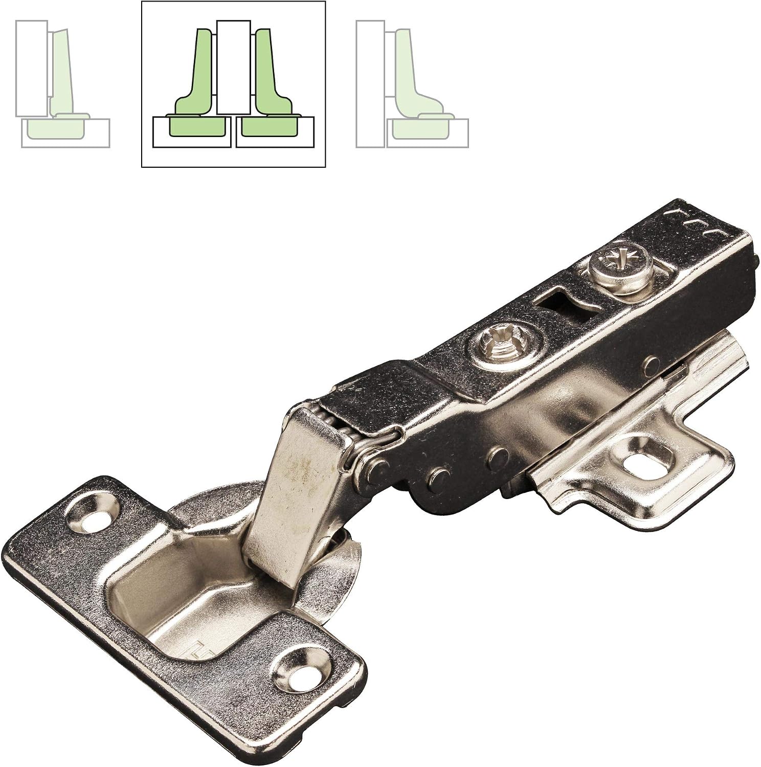 Kit 4 Hinges with Shock Absorber for Furniture with Wooden Doors – BigaMart