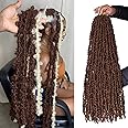 Amazon.com : ZRQ 30 Inch Brown Butterfly Locs Crochet Hair 6 Packs Pre ...