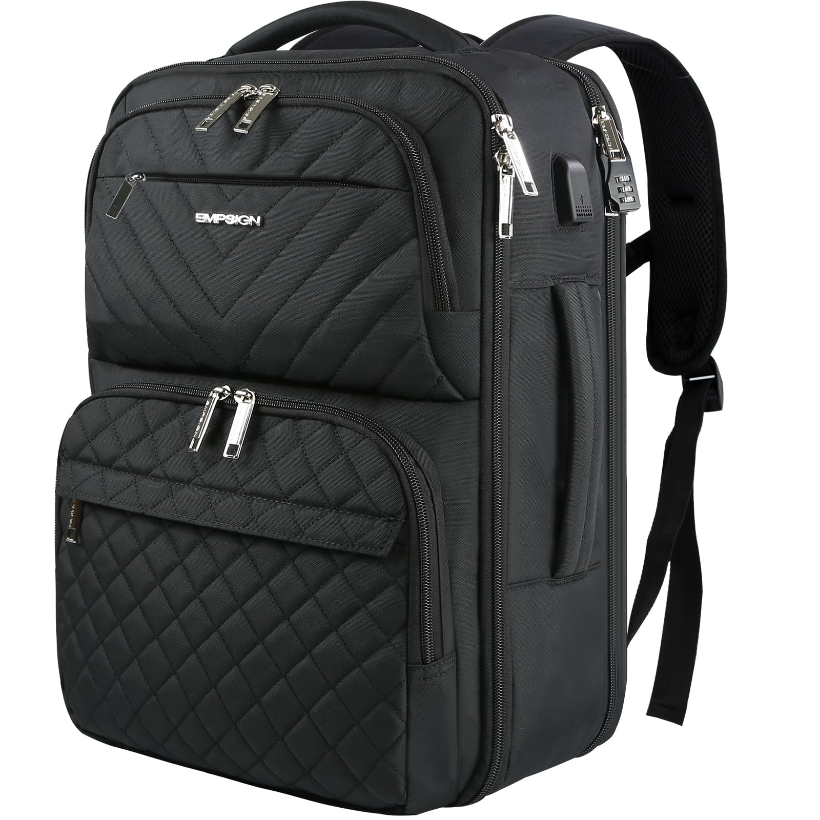 EMPSIGN Travel Backpack for Women, Large Carry On Backpack Airline ...