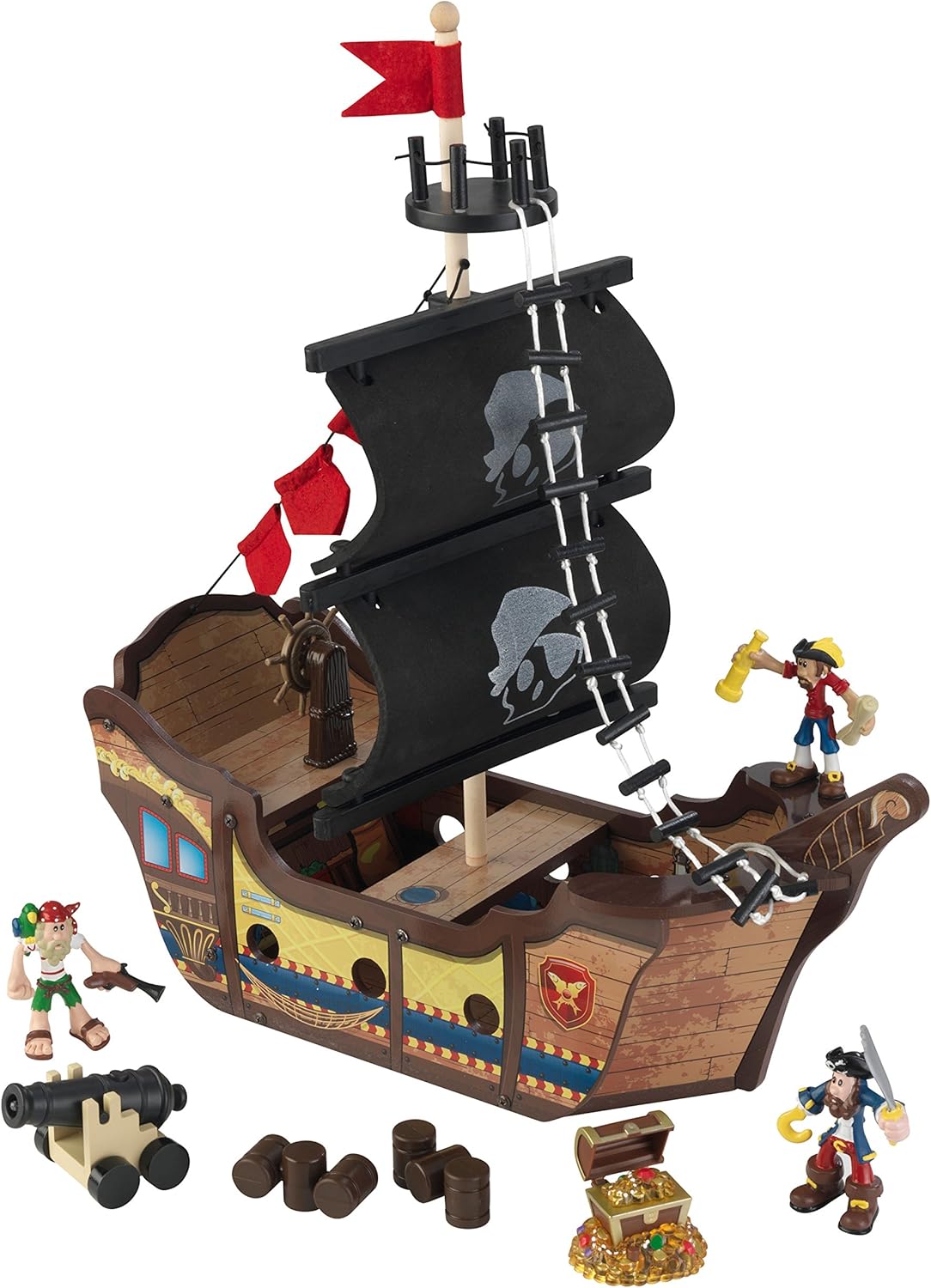 Amazon.com: KidKraft Pirate Ship Playset: Toys & Games