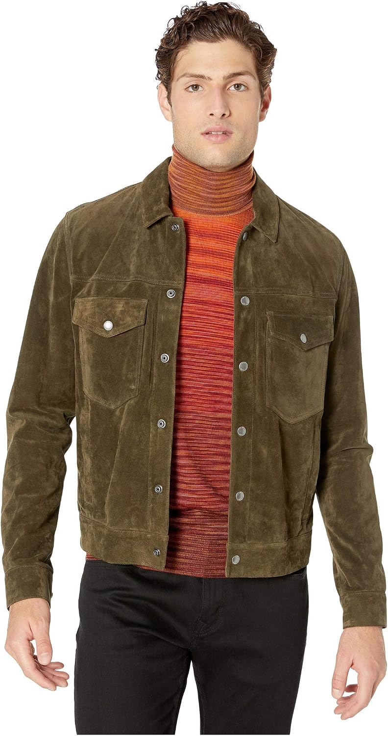 Amazon.com: Todd Snyder Dylan Suede Jacket Sage MD: Clothing