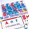 Amazon.com: Gamenote Classroom Magnetic Letters Kit 178 Pcs with Double ...