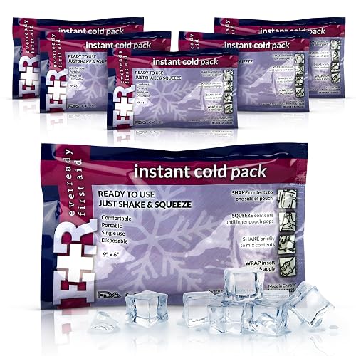 Ever Ready First Aid Disposable Cold Compress – Instant Ice Pack for ...