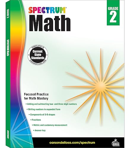 Spectrum 2nd Grade Math Workbook, Ages 7 to 8, Math Workbooks Grade 2 ...
