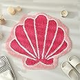 Amazon.com: YRXRUS Seashells Bathroom Rug, Pink Bathroom Rugs, Ocean ...