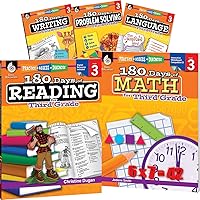 180 Days of Third Grade Practice, 3rd Grade Workbook Set for Kids Ages ...