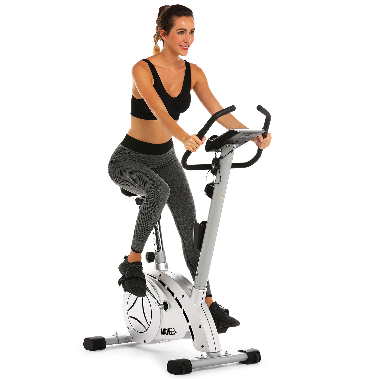 Watch ANCHEER Indoor Exercise Bike Magnetic Smooth Quiet Driven ...