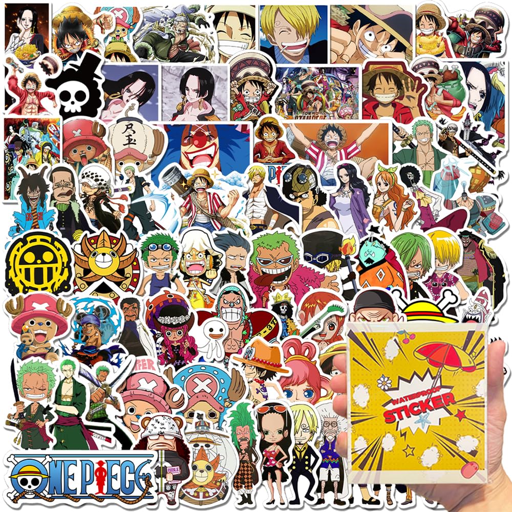 Mua 100Pcs ONE PCS Stickers Pack for Laptop,Nami Zoro Ace Luffy Chopper ...