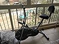 Healthex Exercise Cycle Air Bike Fitness Equipment with Back Support ...