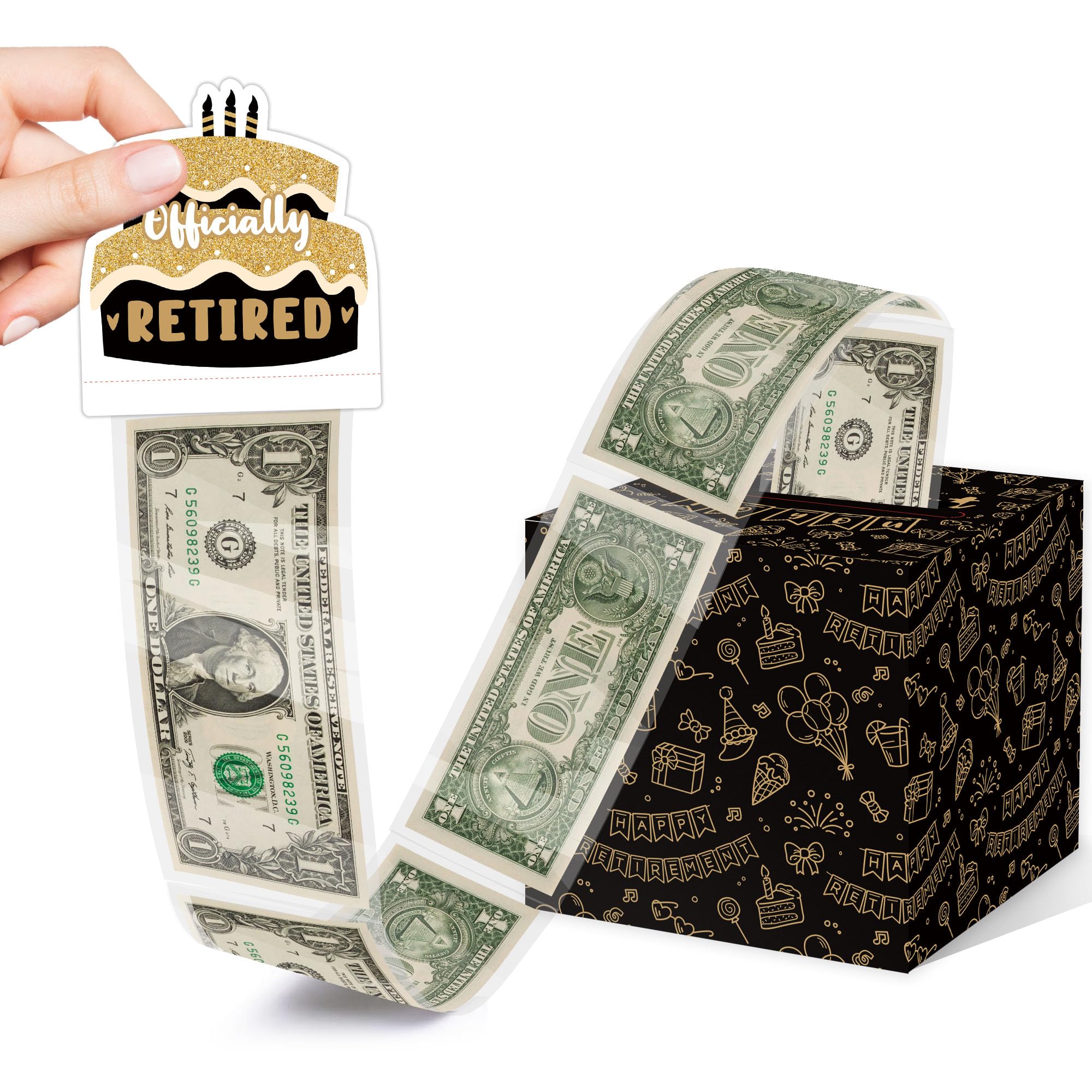 Happy Retirement Money Box for Cash Gift Set - Included Happy ...