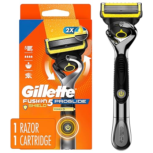 Gillette Fusion5 ProGlide Shield Shaving Razor for Men, 1 Power Razor ...