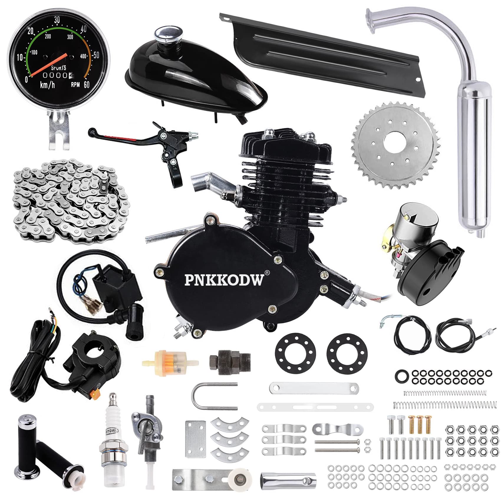 Mua PNKKODW 80cc Bicycle Engine Kit 2-Stroke Gas Motorized Bike Motor ...