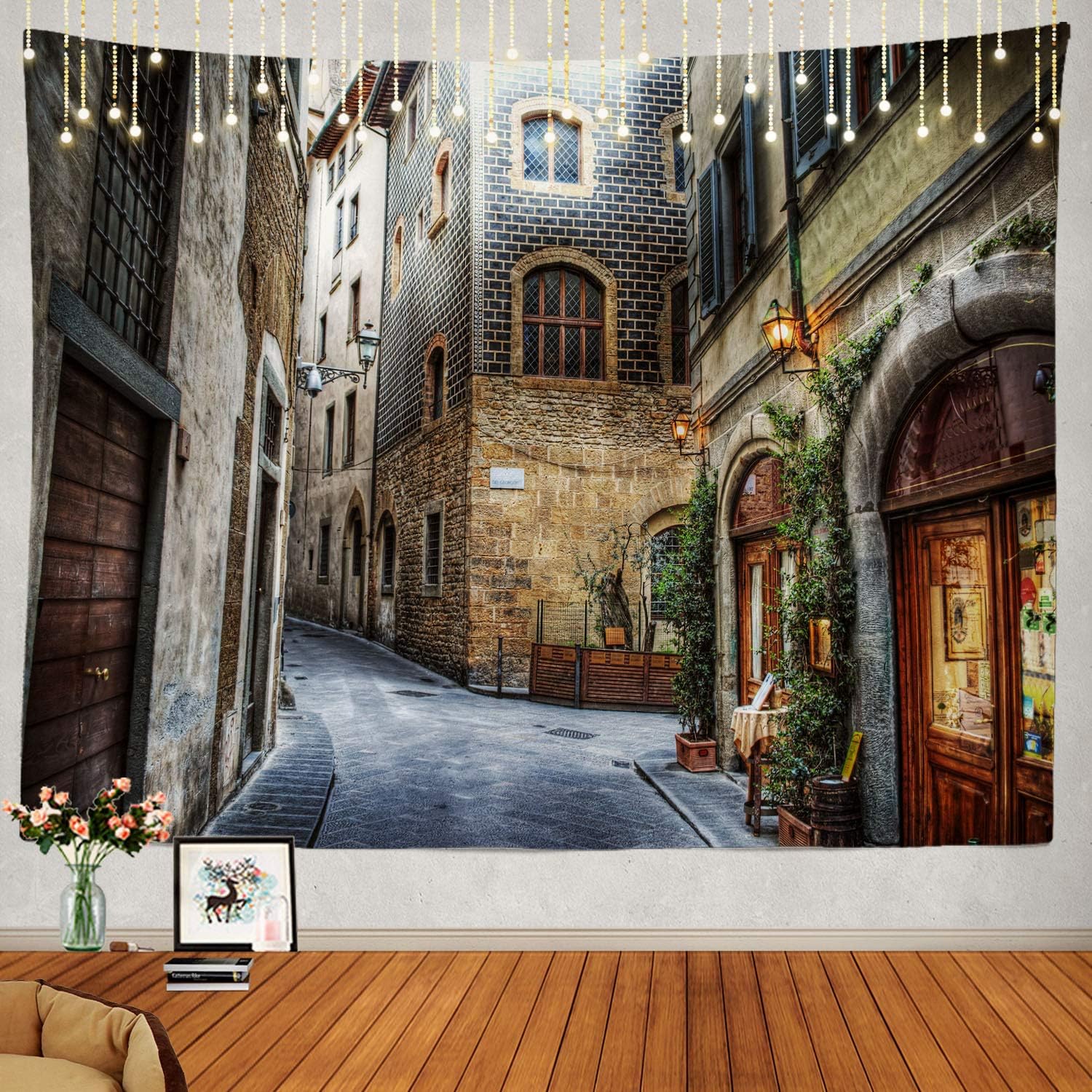 Amazon.com: Shrahala Beautiful Tapestry, Florence Italy Wall Hanging ...