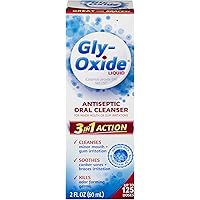 Amazon.com: Gly-Oxide Alcohol-Free Antiseptic Mouth Sore Rinse, 2 oz ...