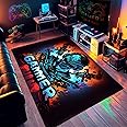 Amazon.com: Gaming Rug - Gamer Rug for Game Room, Gamer Rugs for ...