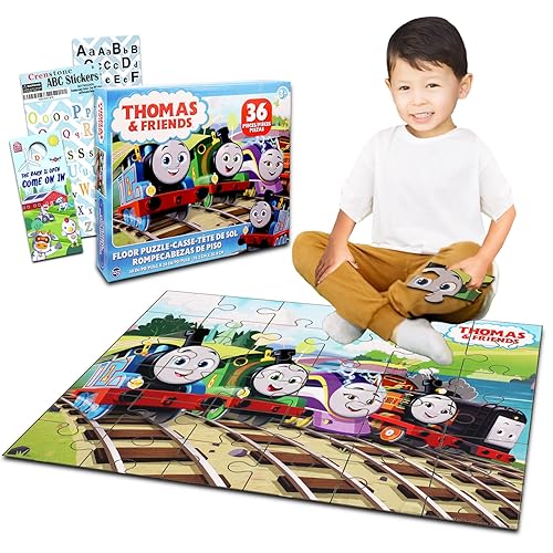 Thomas The Train Floor Puzzle for Kids, Toddlers - Bundle with 36 Pc ...